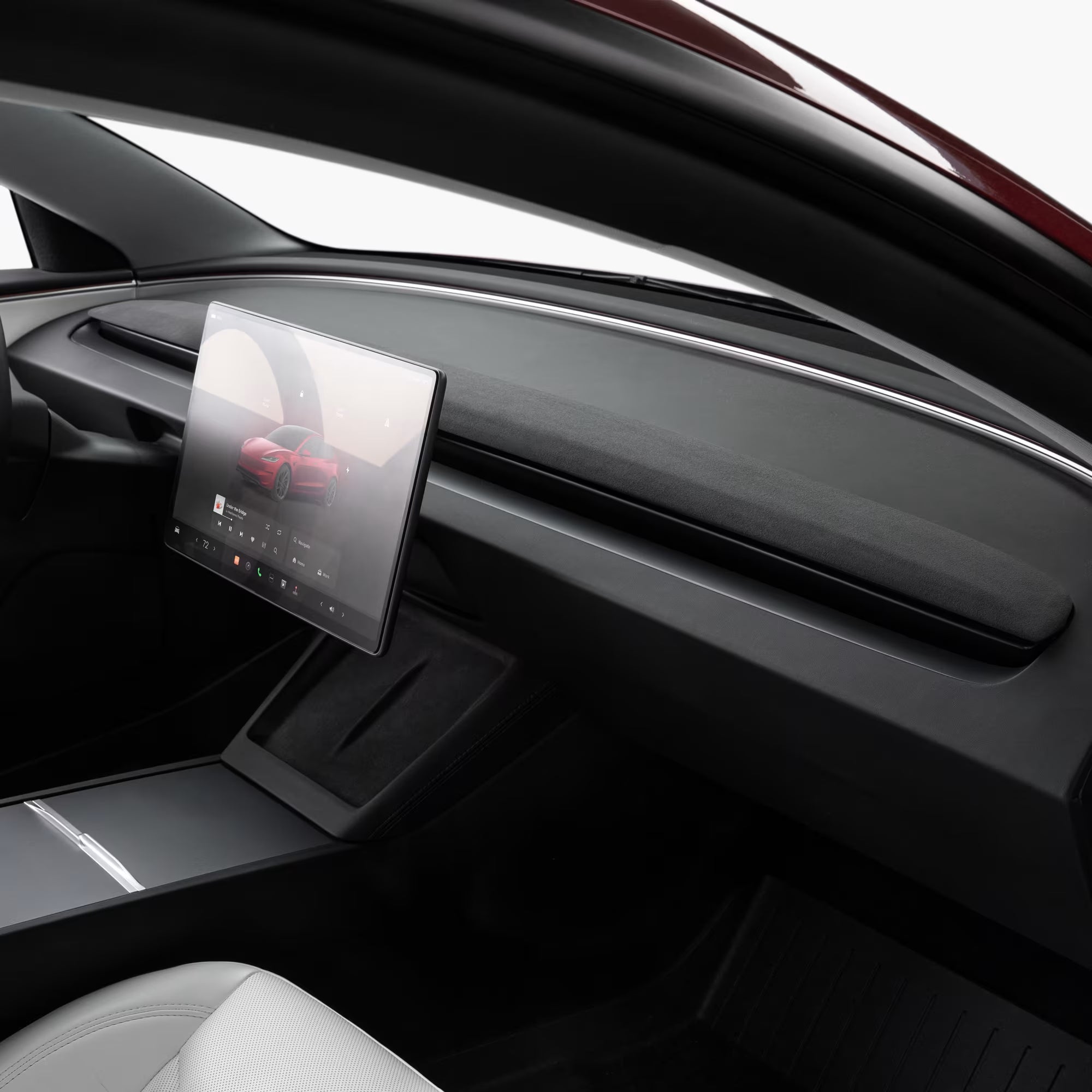 Tesla Introduces Premium Charcoal Suede Dashboard Upgrade for Model 3 ...