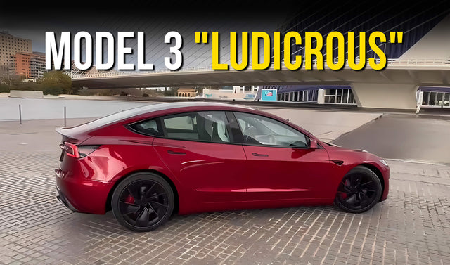 Revealing the Tesla Model 3 Ludicrous: A Glimpse at Its 20″ Warp Wheel ...