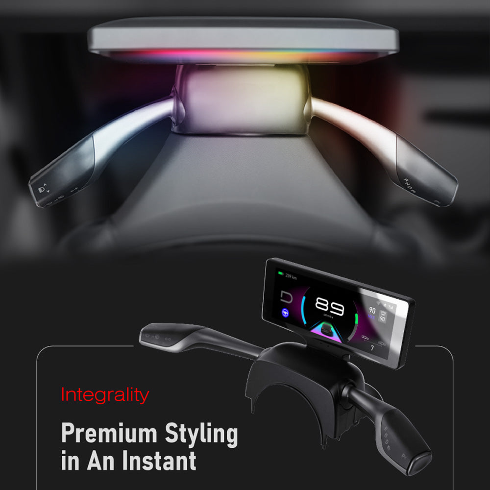 2-in-1 Gear Shift Stalk & Dashboard LCD Display for Tesla Model 3/Y ...