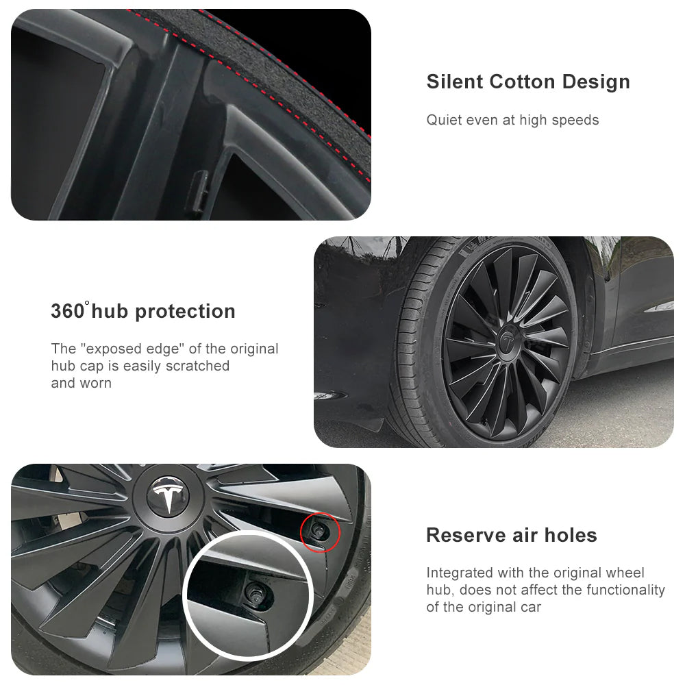2024-2026+ Model 3 Highland Cyclone Wheel Covers for 18" Photon Wheels ...