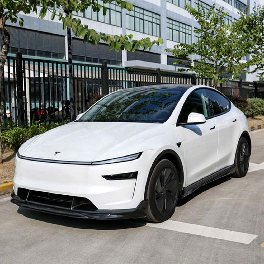 2026+ Tesla Model Y Juniper Carbon Fiber Ascend Front Lip Splitter ...