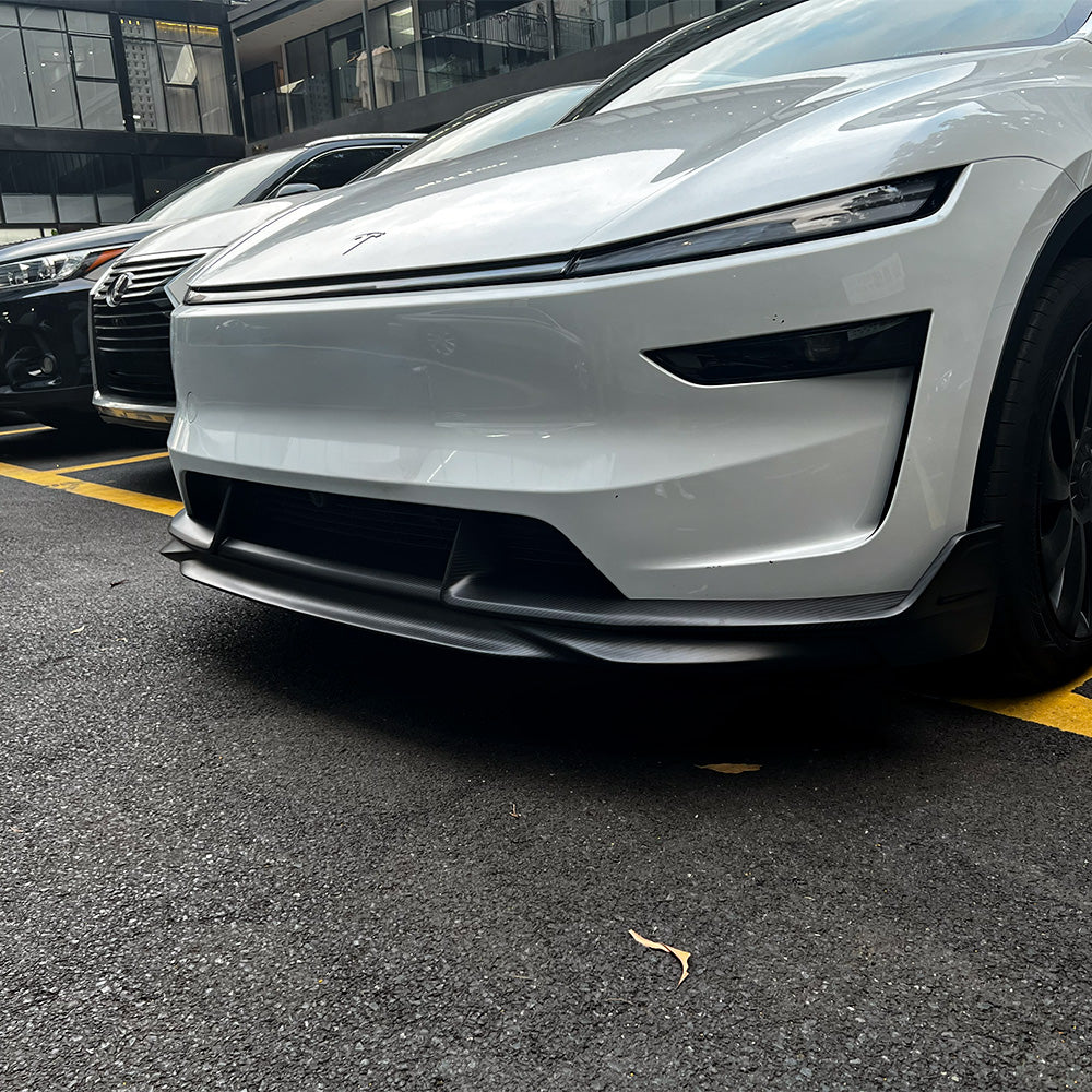 2026+ Tesla Model Y Juniper Carbon Fiber Ascend Front Lip Splitter ...