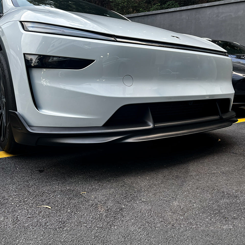 2026+ Tesla Model Y Juniper Carbon Fiber Ascend Front Lip Splitter ...