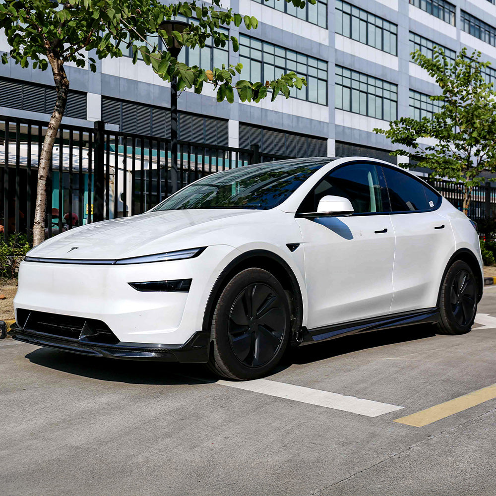 2026+ Tesla Model Y Juniper Carbon Fiber Ascend Front Lip Splitter ...