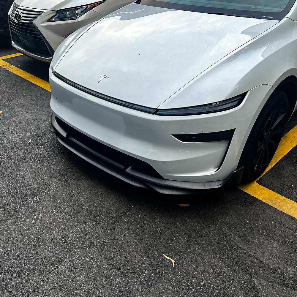 2026+ Tesla Model Y Juniper Carbon Fiber Ascend Front Lip Splitter ...