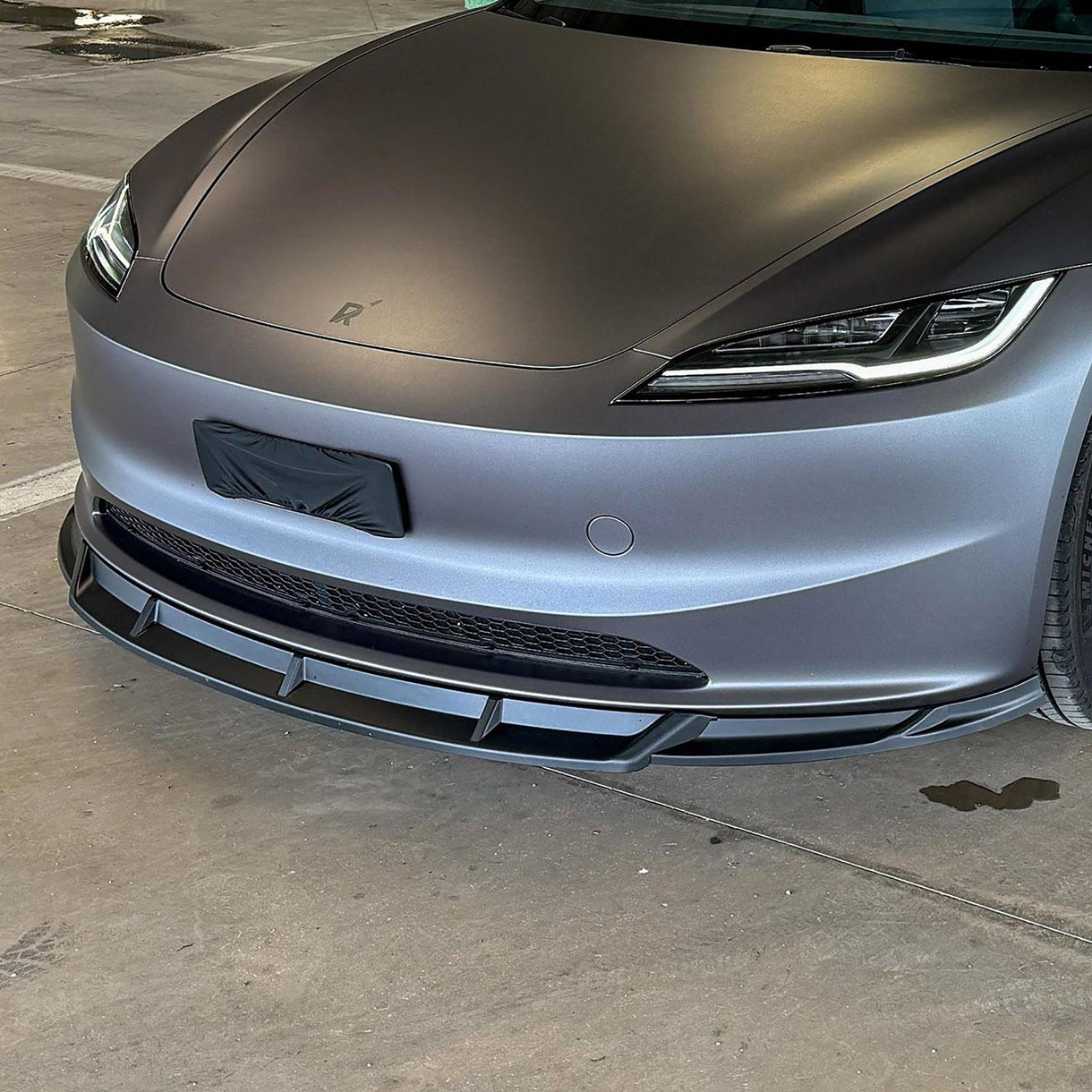 Aero Front Lip Spoiler For Tesla 2024+ Model 3 Highland (3 pieces ...