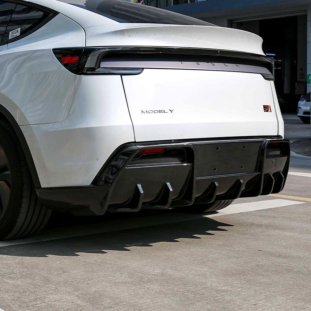 Ascend Carbon Fiber Rear Diffuser for Tesla Model Y Juniper 2025.03+ P ...