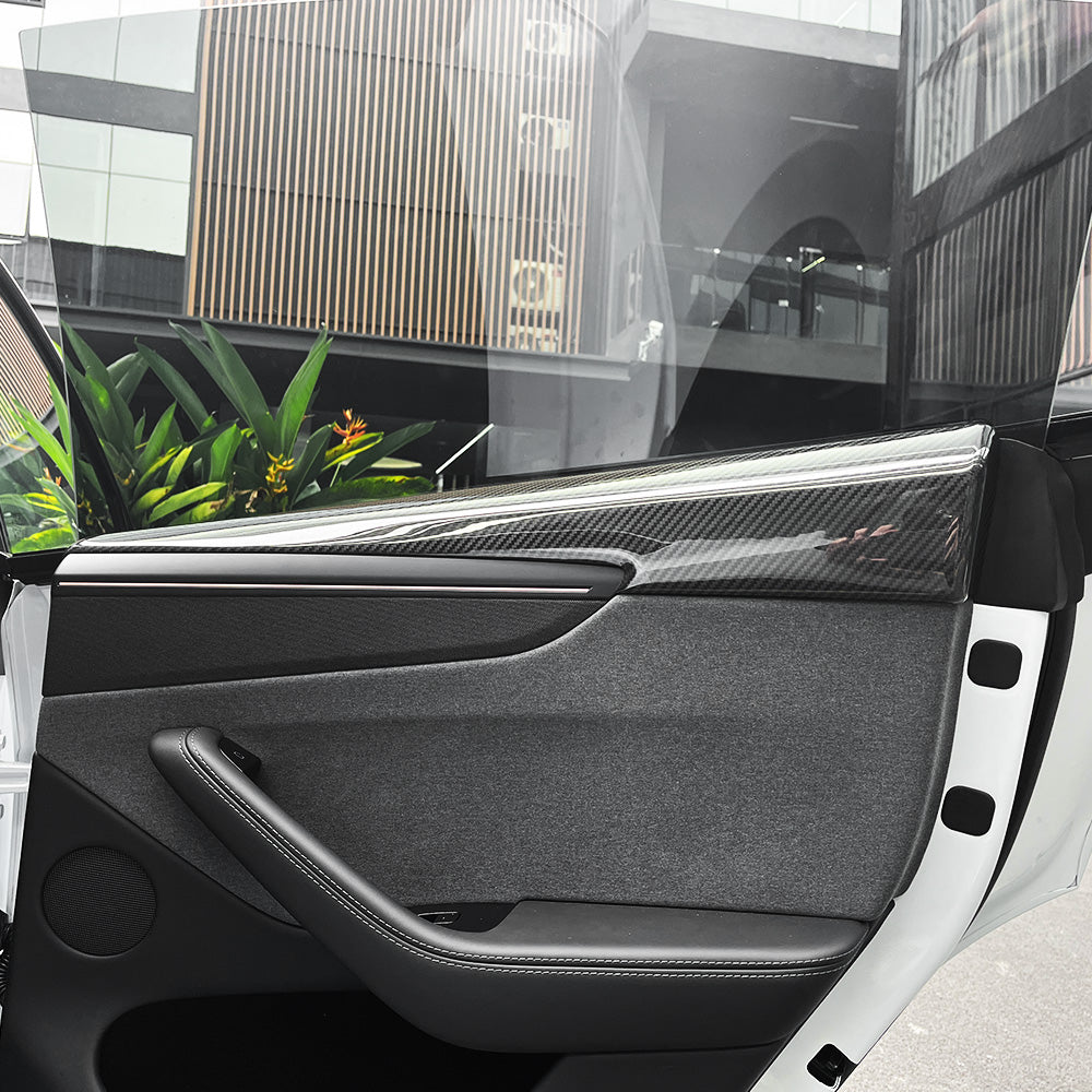 2026+ Tesla Model Y Juniper Carbon Fiber Door Panel Covers – Yeslak