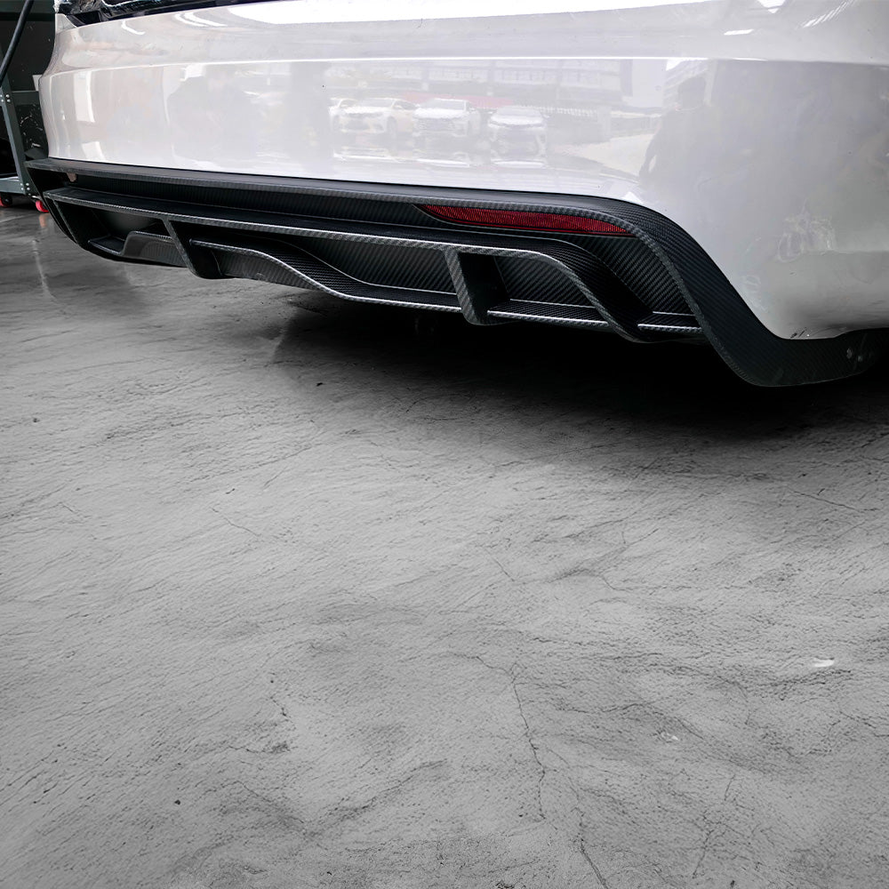Carbon Fiber Rear Diffuser Replacement for Tesla Model S (2021–2025 ...