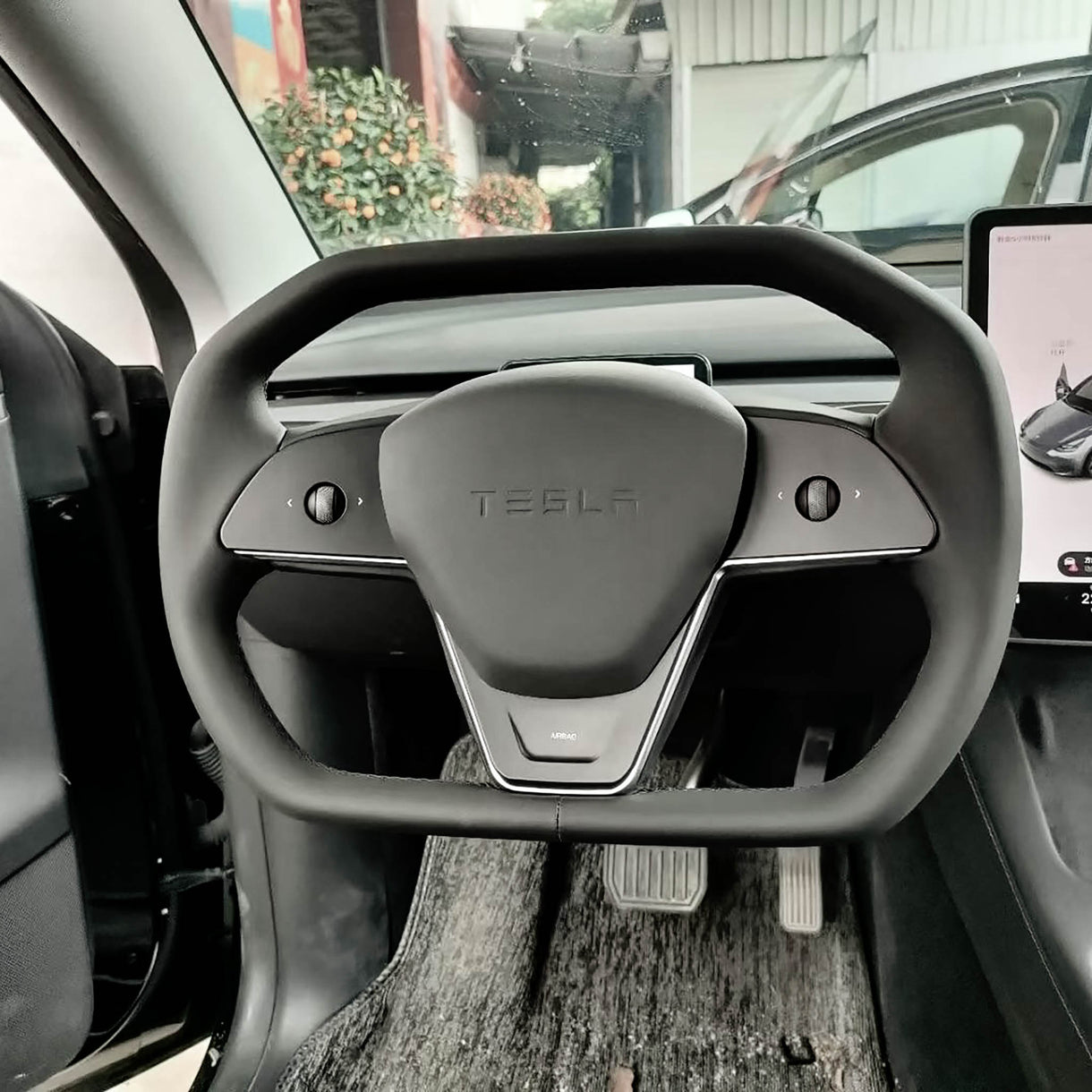 Cybertruck-Style Steering Wheel Upgrade for Tesla Model 3 & Model Y ...