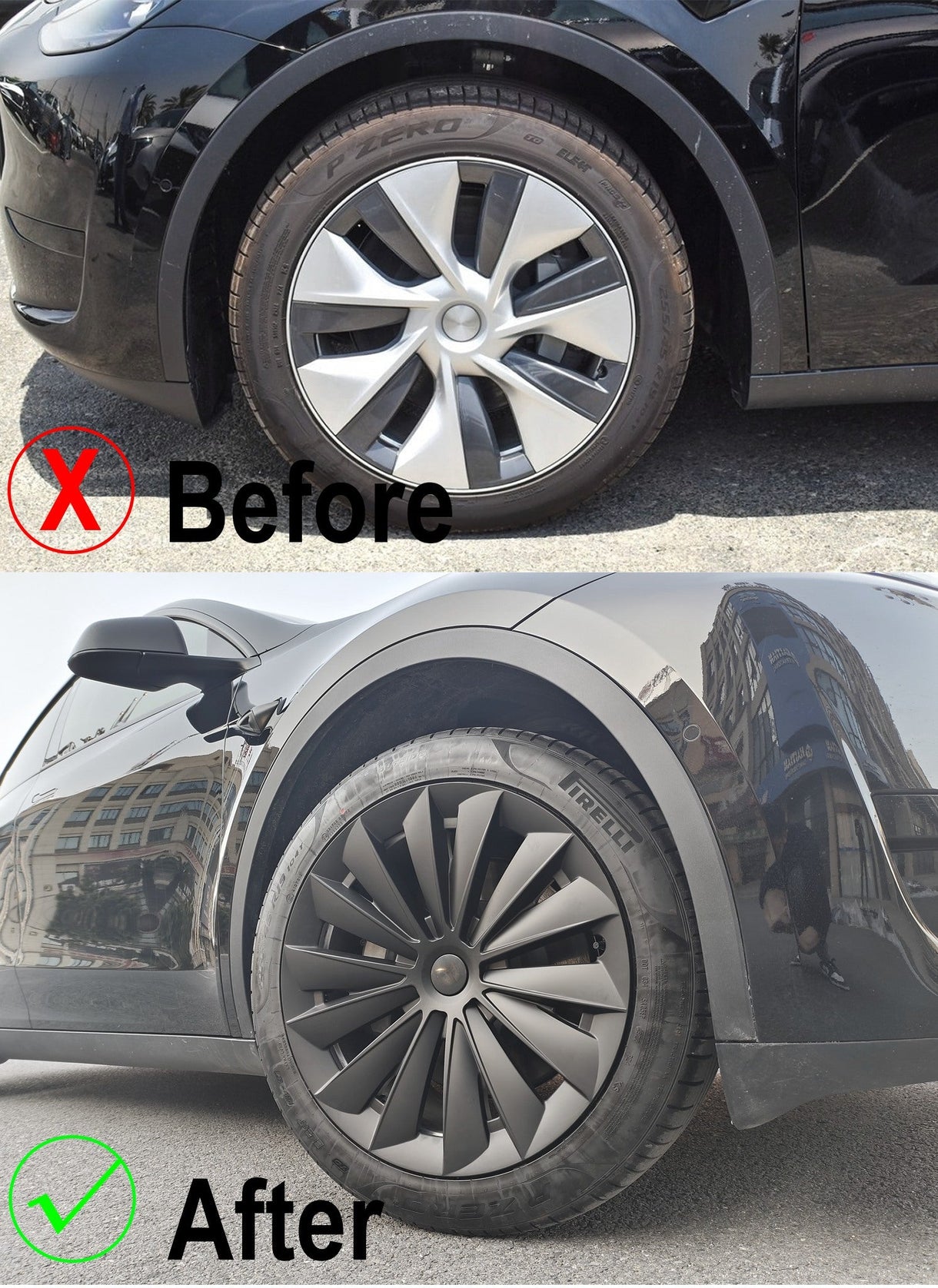 1 Pcs of Cyclone-style Hubcaps For Tesla Model Y 19'' Gemini Wheels ...