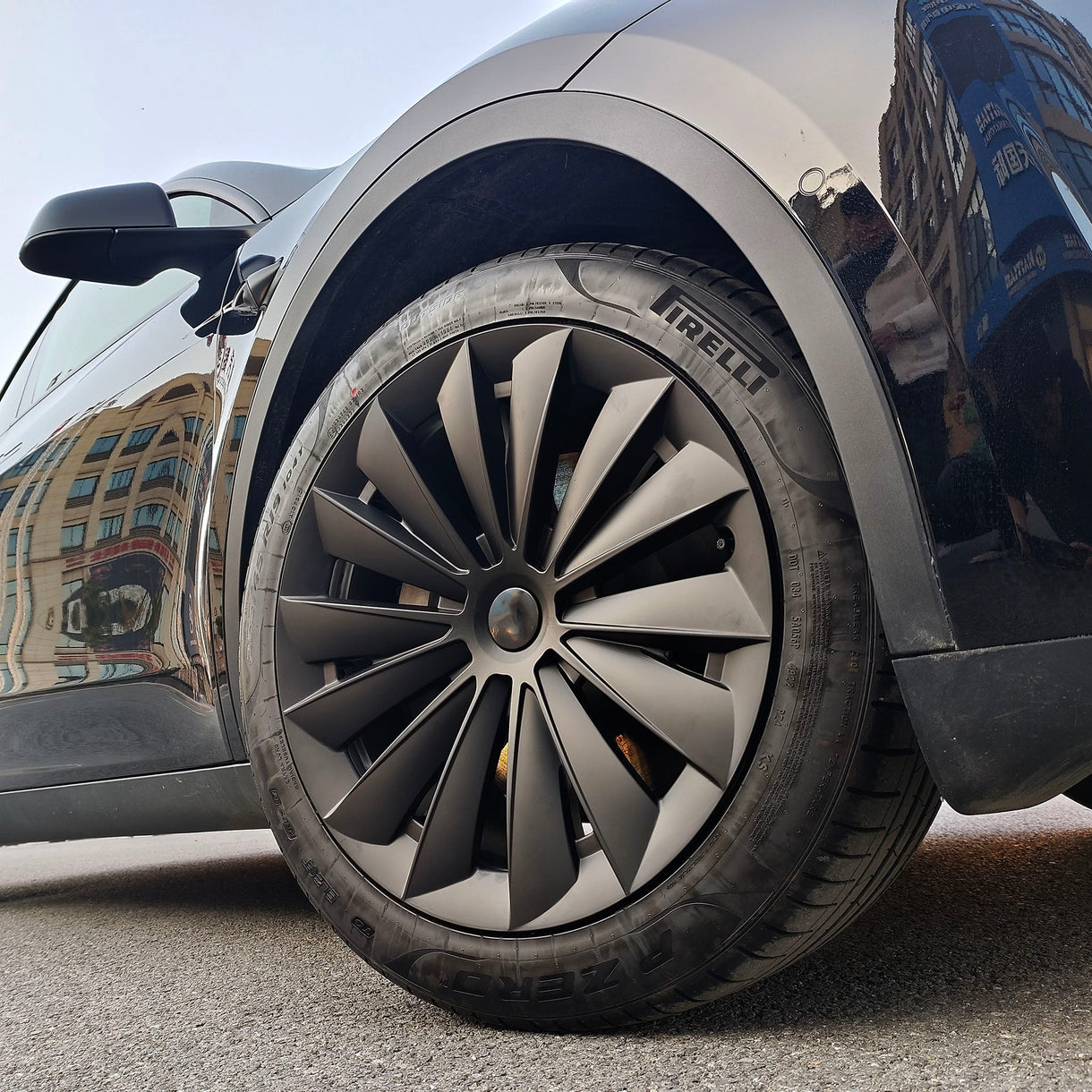 1 Pcs of Cyclone-style Hubcaps For Tesla Model Y 19'' Gemini Wheels ...