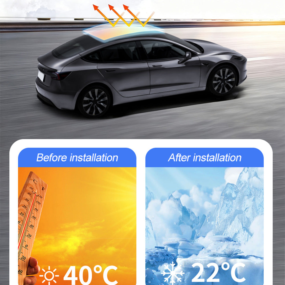 Electric Retractable Sunshade with Voice Control for Model Y Juniper ...