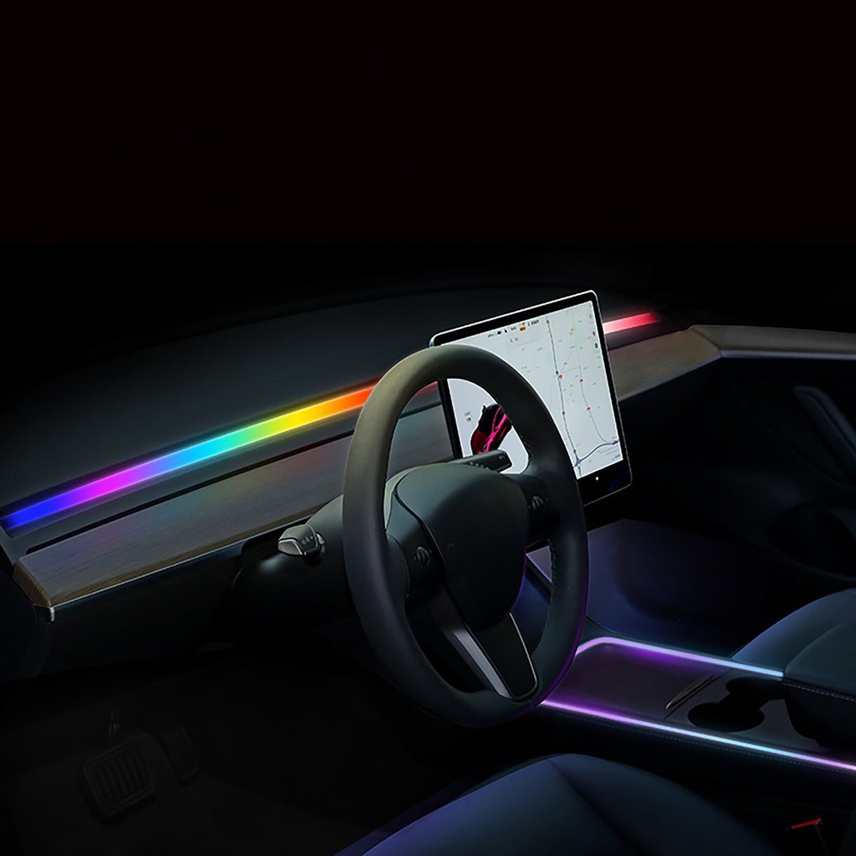 Neon Ambient LED Lighting For Tesla Model Y/3 – Yeslak