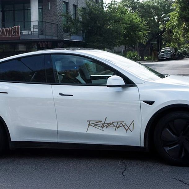 Tesla Robotaxi Exterior Sticker – Premium PVC Decal – Yeslak Tesla ...