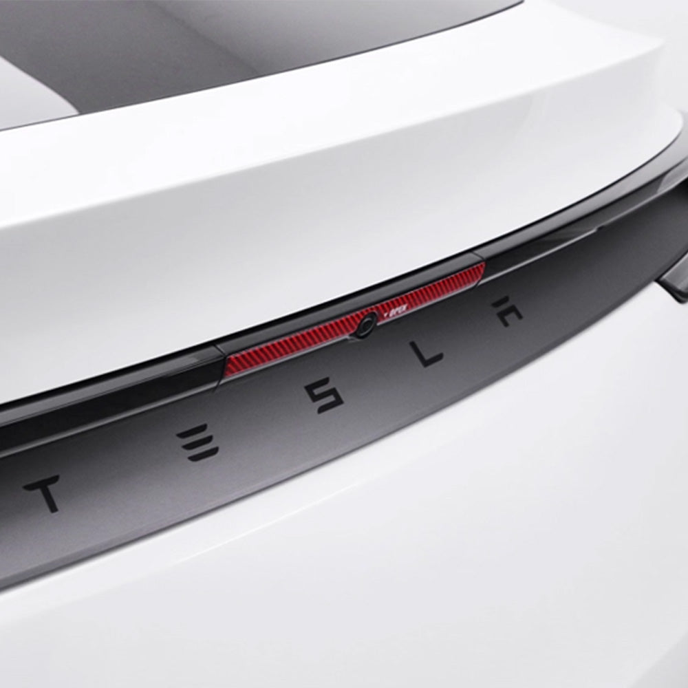 Carbon Fiber Trunk Button Accent Sticker for Tesla Model Y Juniper ...