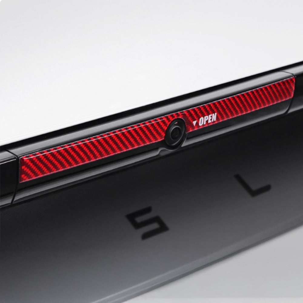 Carbon Fiber Trunk Button Accent Sticker for Tesla Model Y Juniper ...