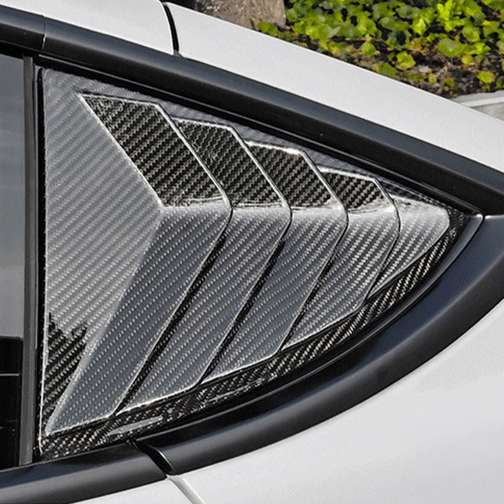 Real Carbon Real Fiber Side Window Vent Louvers (Gen. 2)for Tesla Model ...