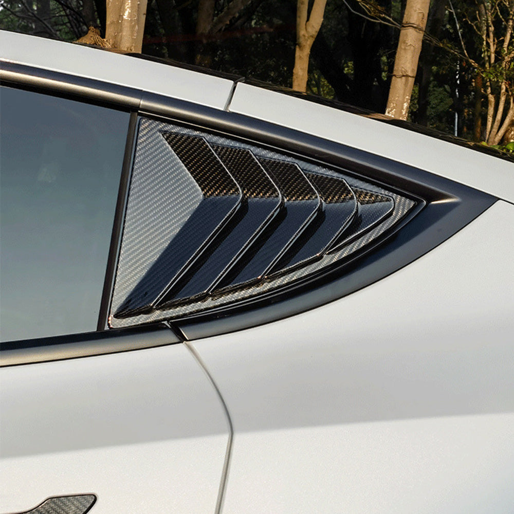 Real Carbon Real Fiber Side Window Vent Louvers (Gen. 2)for Tesla Model ...
