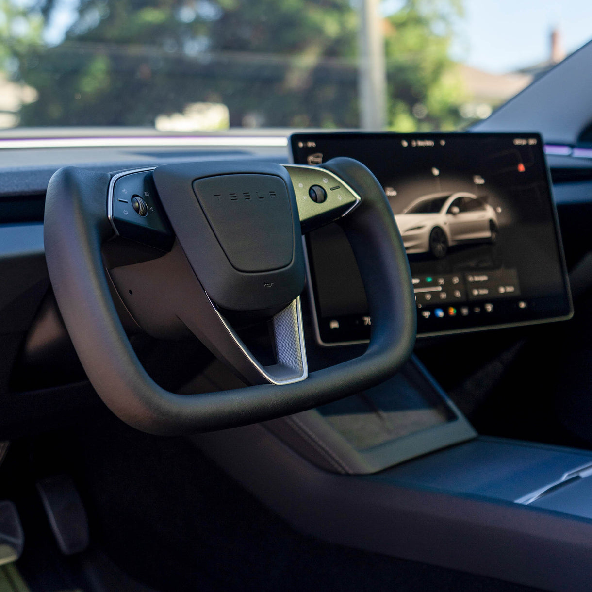 Tesla Model Y Juniper Yoke Steering Wheel Upgrade (2025+) | Premium He ...