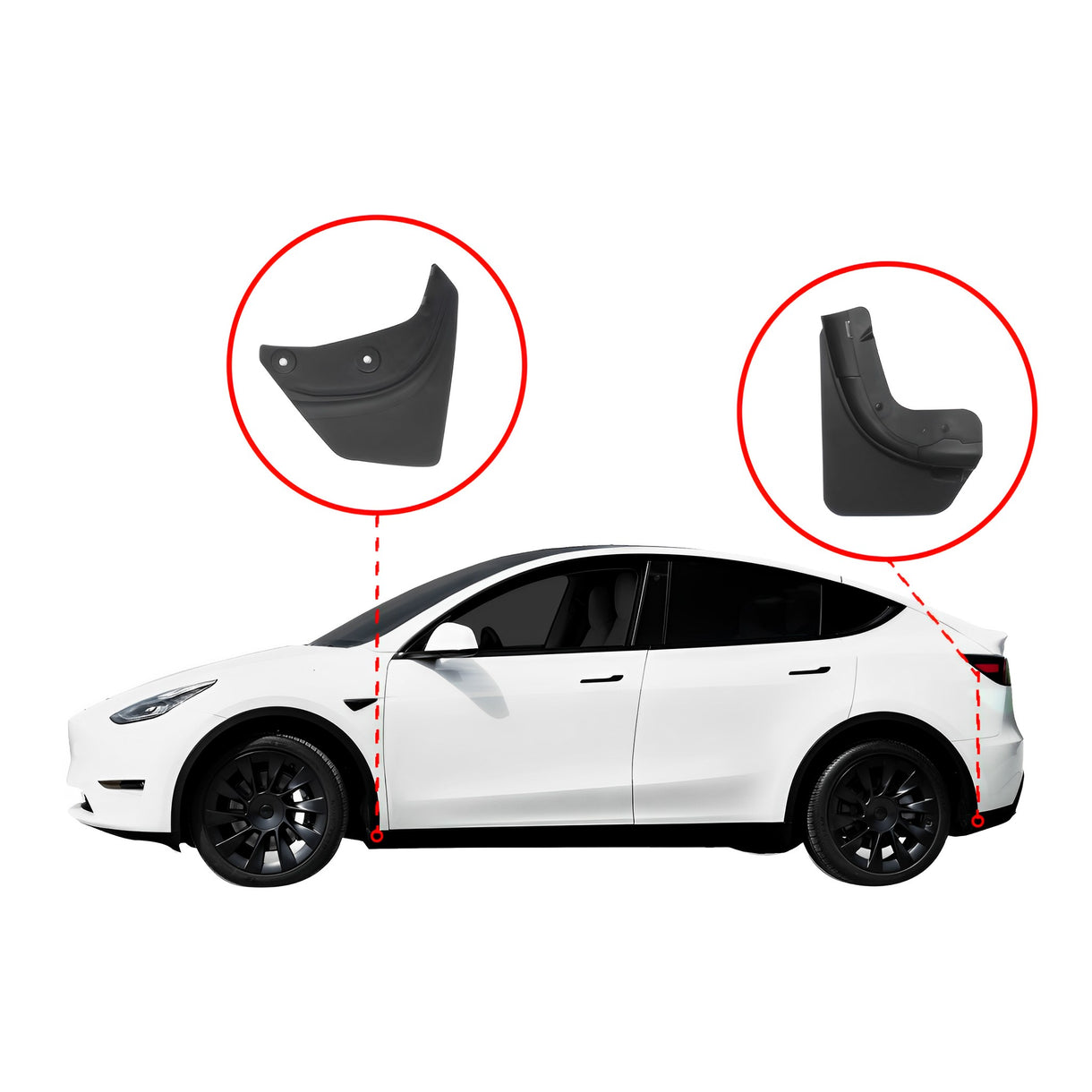2023 Mud Flaps Set For Tesla Model Y / 3 – Yeslak