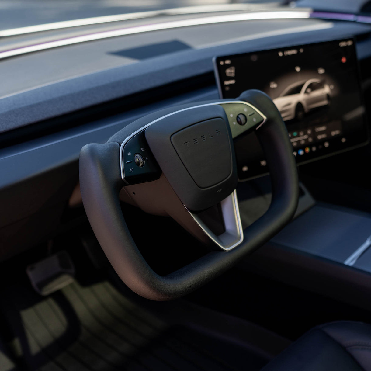 Tesla Model Y Juniper Yoke Steering Wheel Upgrade (2025+) | Premium He ...