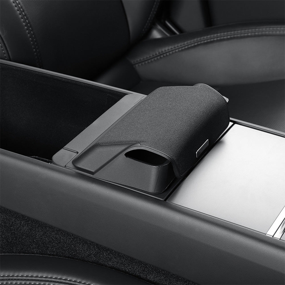 Tesla Model 3/Y Center Console Armrest Flip-Top Sunglasses Storage Box ...