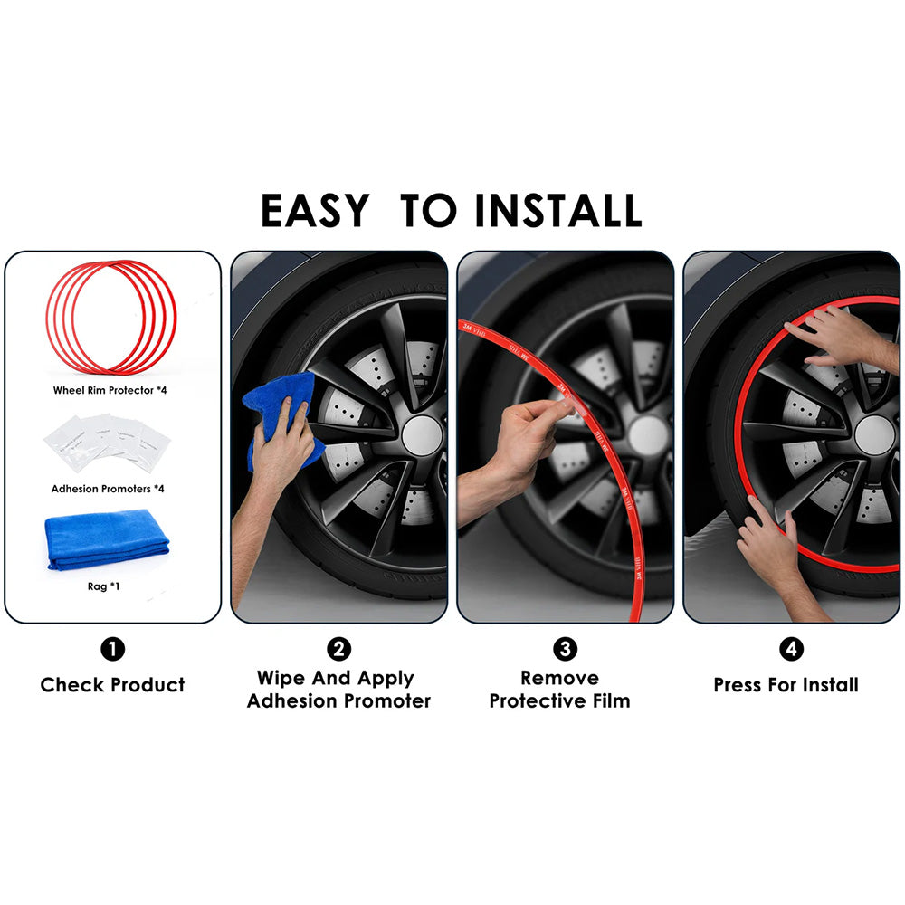 Tesla Model S/3/X/Y Alloy Rim Protectors – Premium Wheel Rash Protecti ...