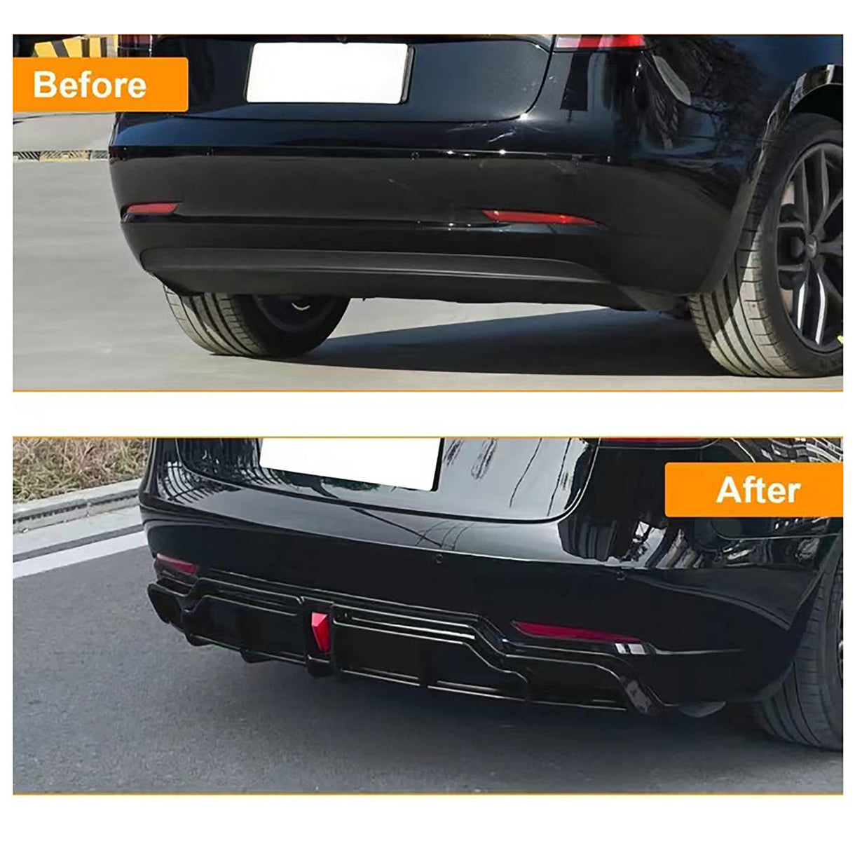 Tesla Model 3 Body Kit(9 Pcs) (2017–2023) – ABS Sport Upgrade for Styl ...