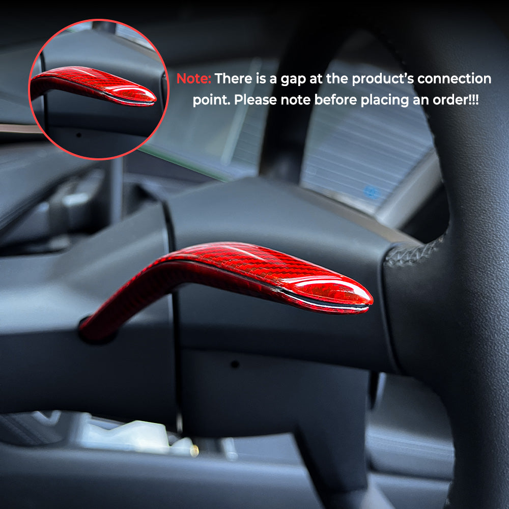 Tesla Model Y Juniper 2026+ Carbon Fiber Turn Signal Stalk Covers ...