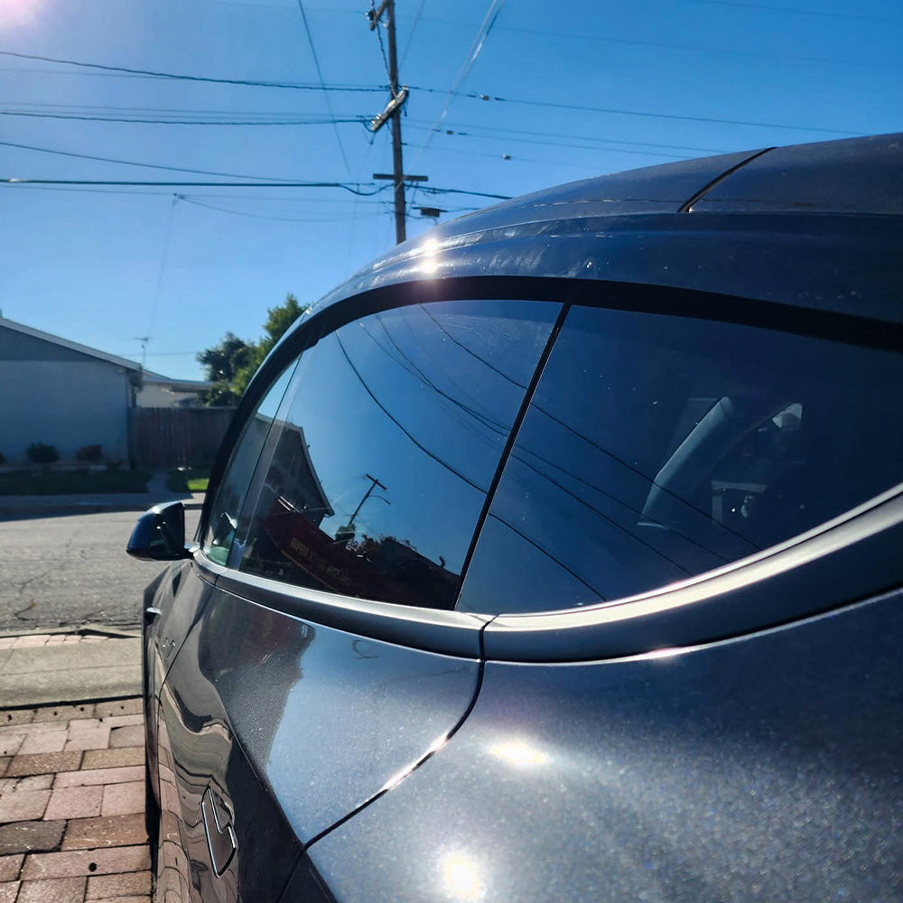 Tesla Model Y Rain Guards 2020-2026+ Premium Side Window Visors & Wind ...