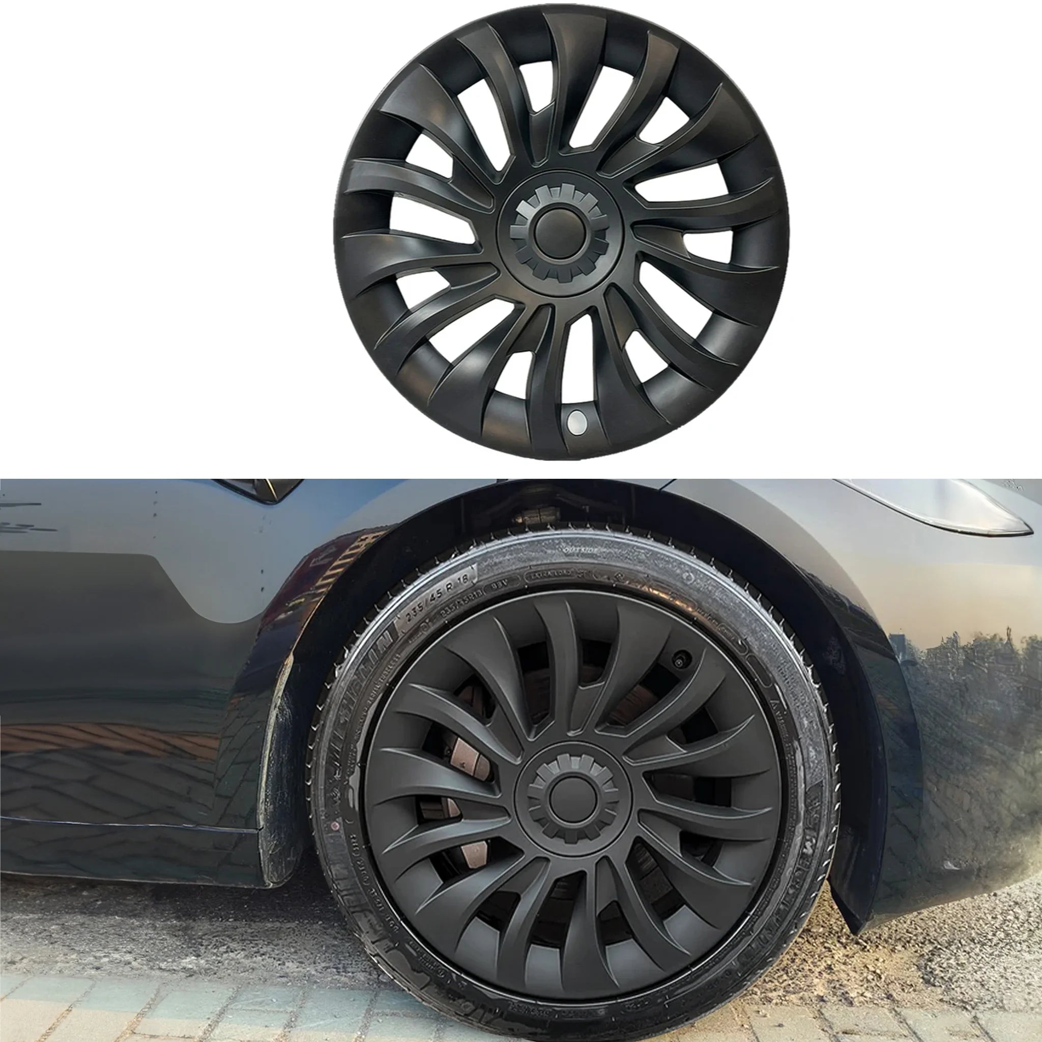 Model Y Uberturbine Wheel Covers for Tesla Model Y 19'' Gemini Wheels ...