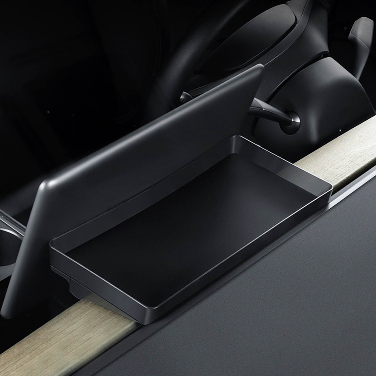 Compact Under-Screen Storage with Non-Slip Mat For Tesla Model 3 & Y 2 ...