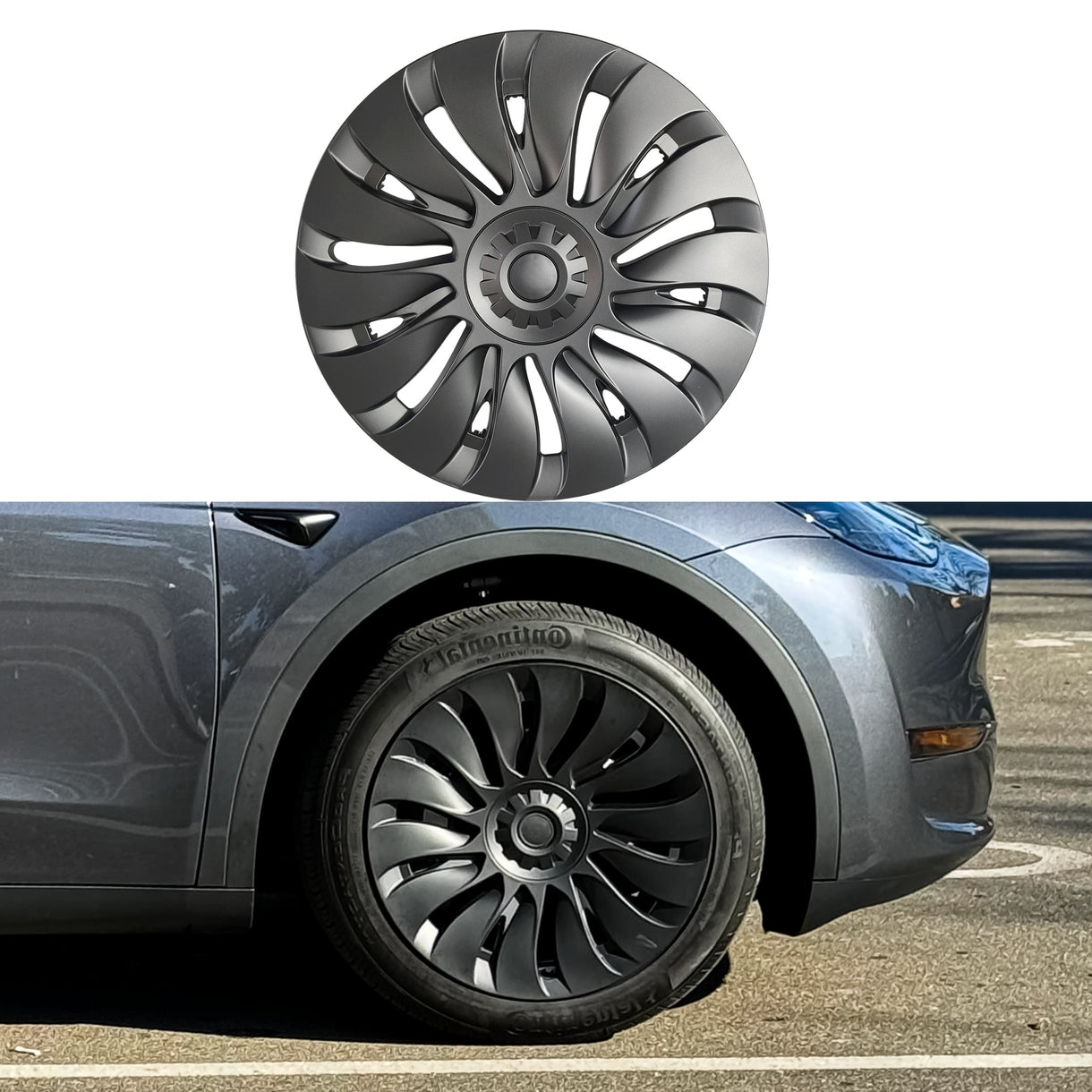 Model Y Uberturbine Wheel Covers for Tesla Model Y 19'' Gemini Wheels ...