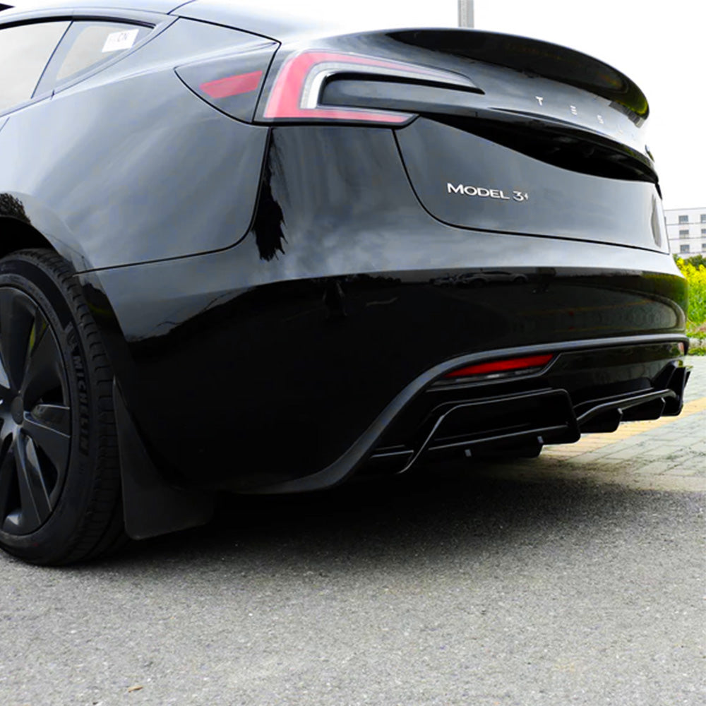 YESLAK Sporty Rear Diffuser For Tesla Model 3 Highland 2024+ – Yeslak ...