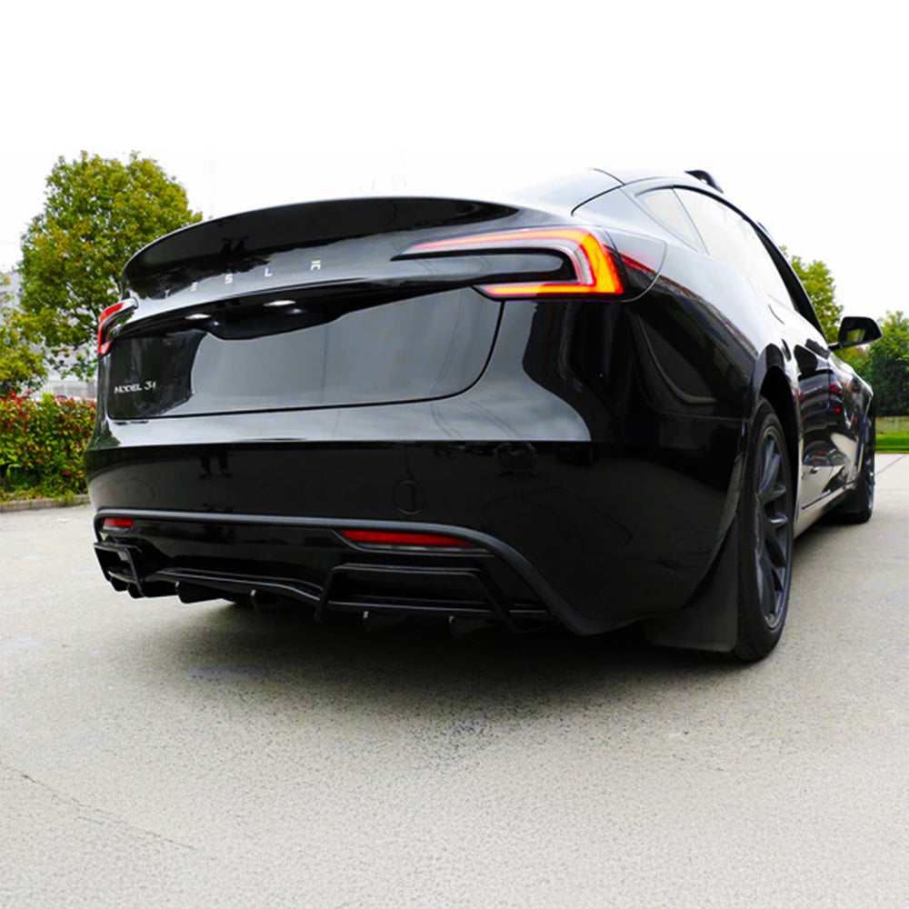 YESLAK Sporty Rear Diffuser For Tesla Model 3 Highland 2024+ – Yeslak