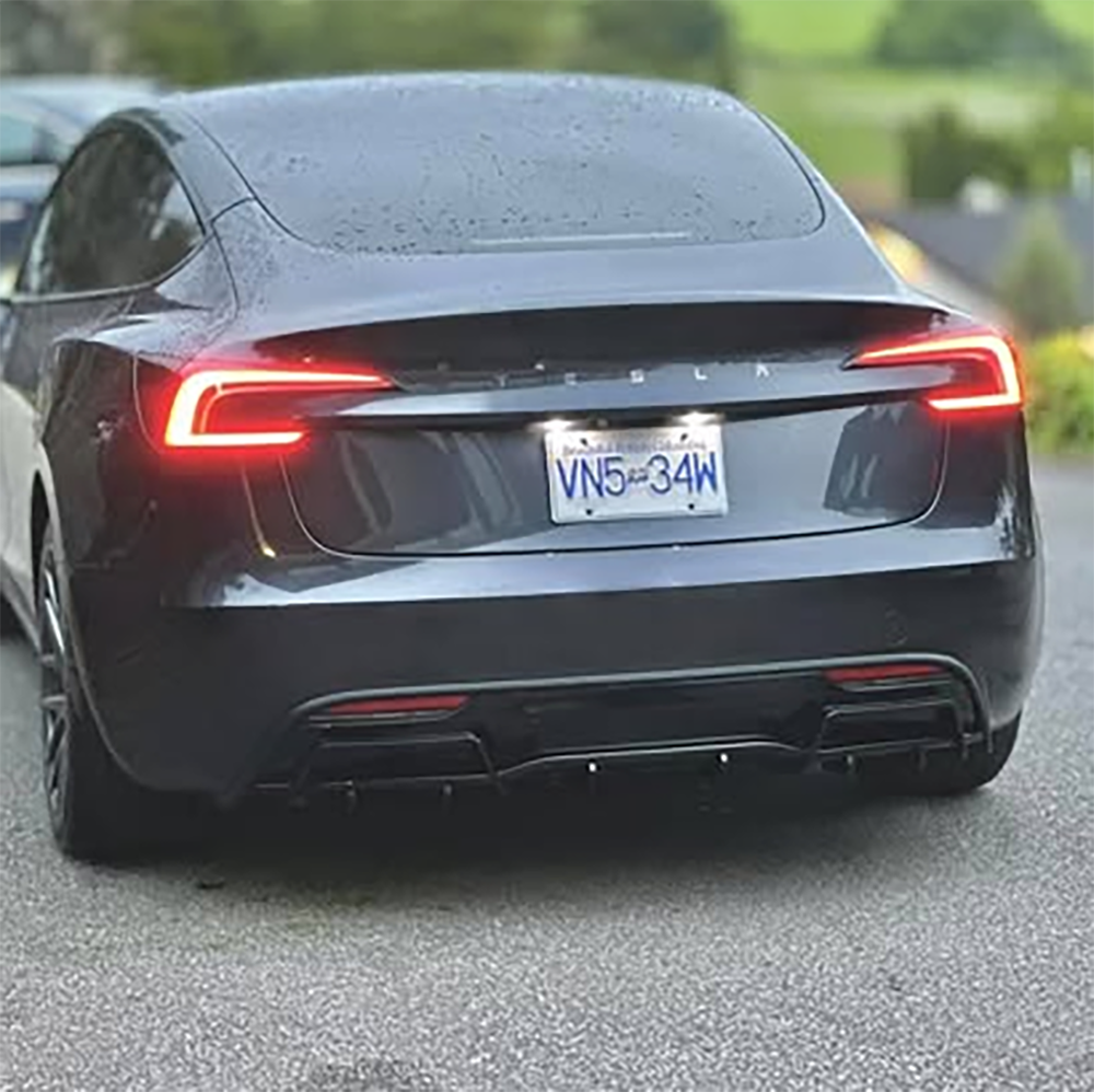 YESLAK Sporty Rear Diffuser For Tesla Model 3 Highland 2024+ – Yeslak