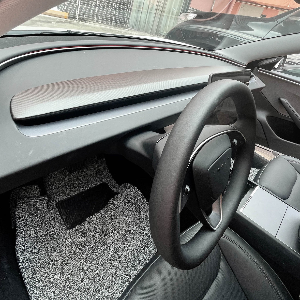 Carbon Fiber Dashboard Replacement for Model Y Juniper 2025+ – Yeslak