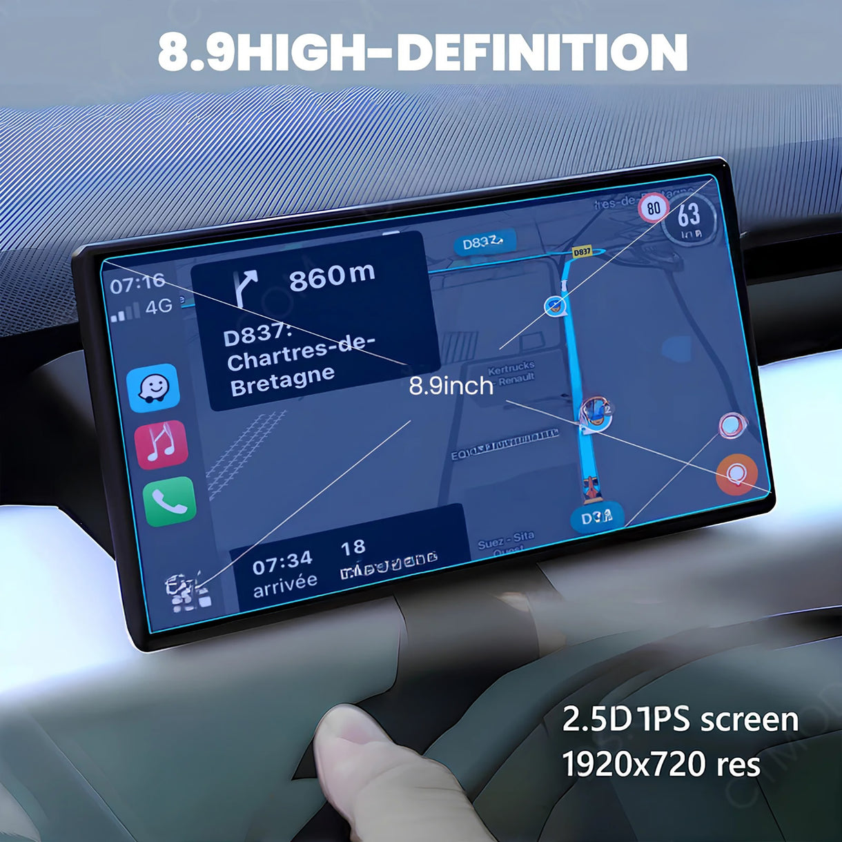 Tesla Cybertruck Screen Display 8.9-Inch Smart Instrument Cluster | Ye ...