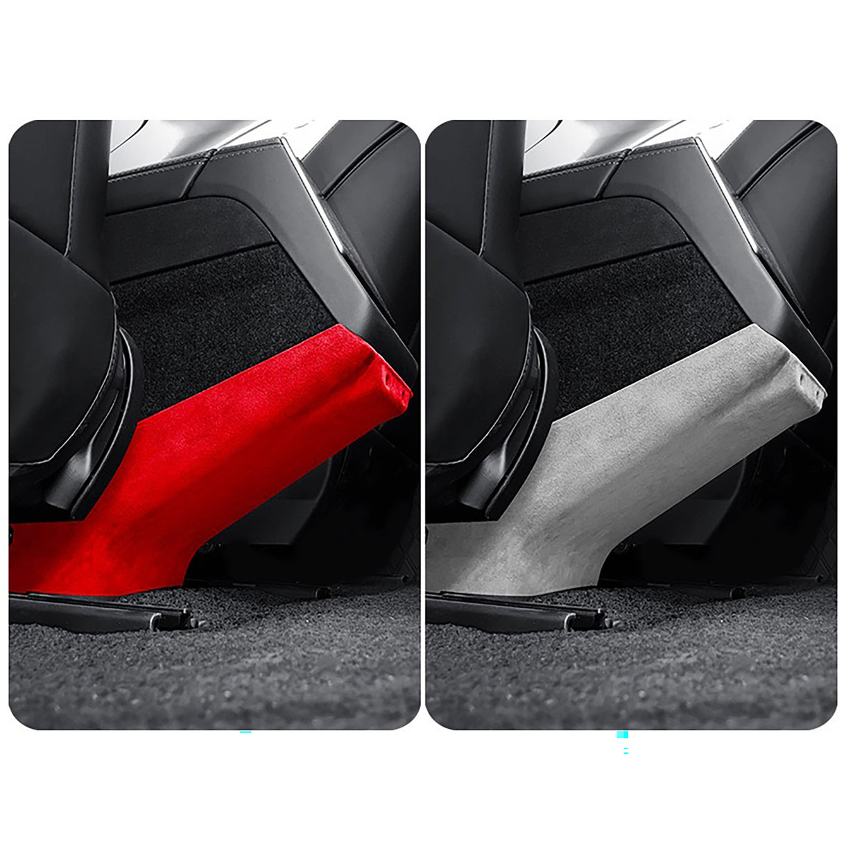 Tesla Alcantara Rear Vent Anti-Kick Protector for Model 3 Highland 202 ...