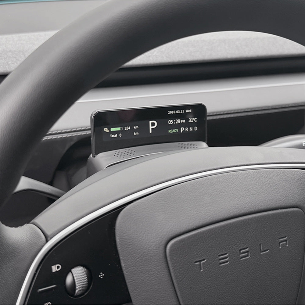 Tesla Smart Gear Shift & LCD Kit for 2026+ Model Y & 2024+ Model 3 ...