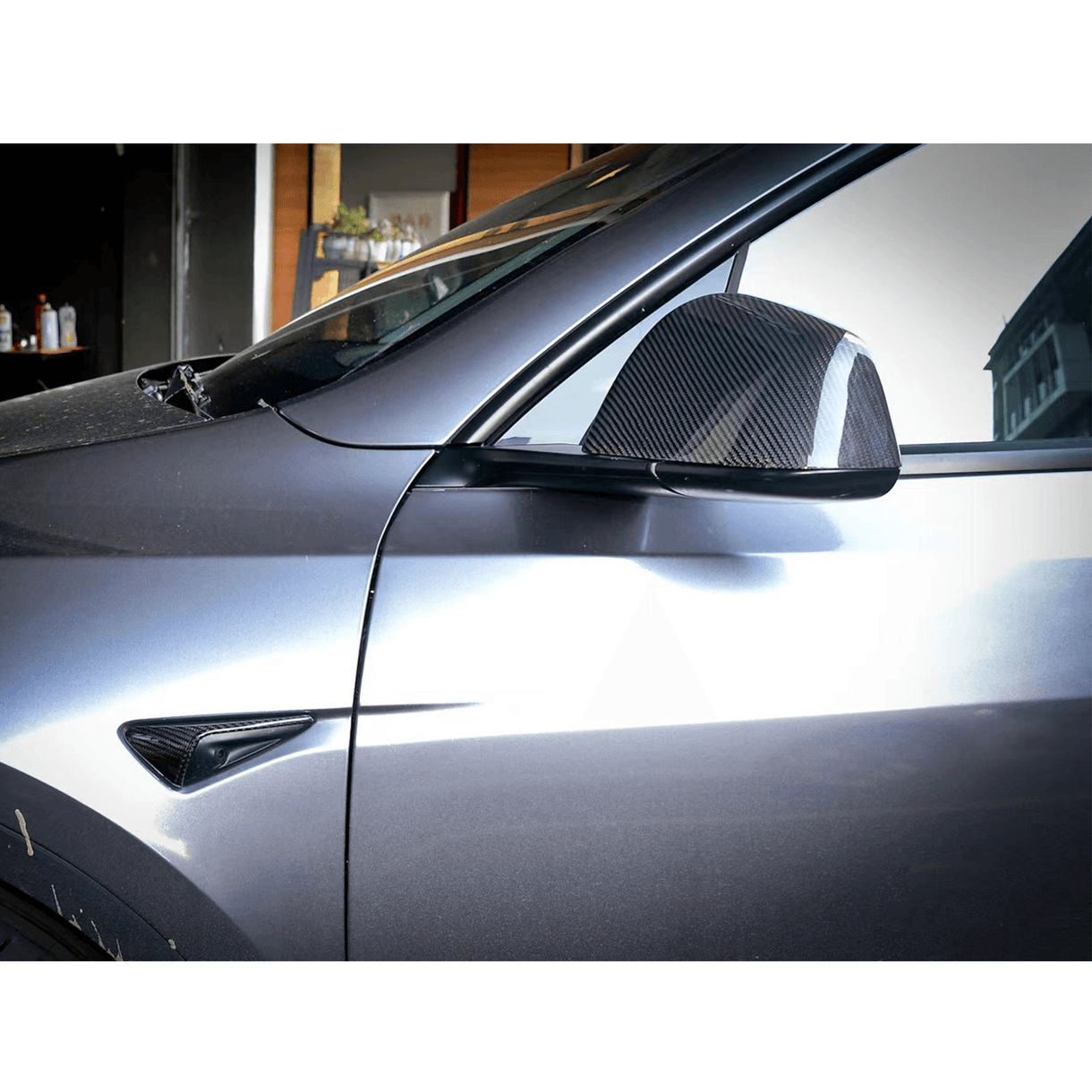 Best Carbon Fiber Side Mirror Cover Wraps For Tesla Model Y – Yeslak ...