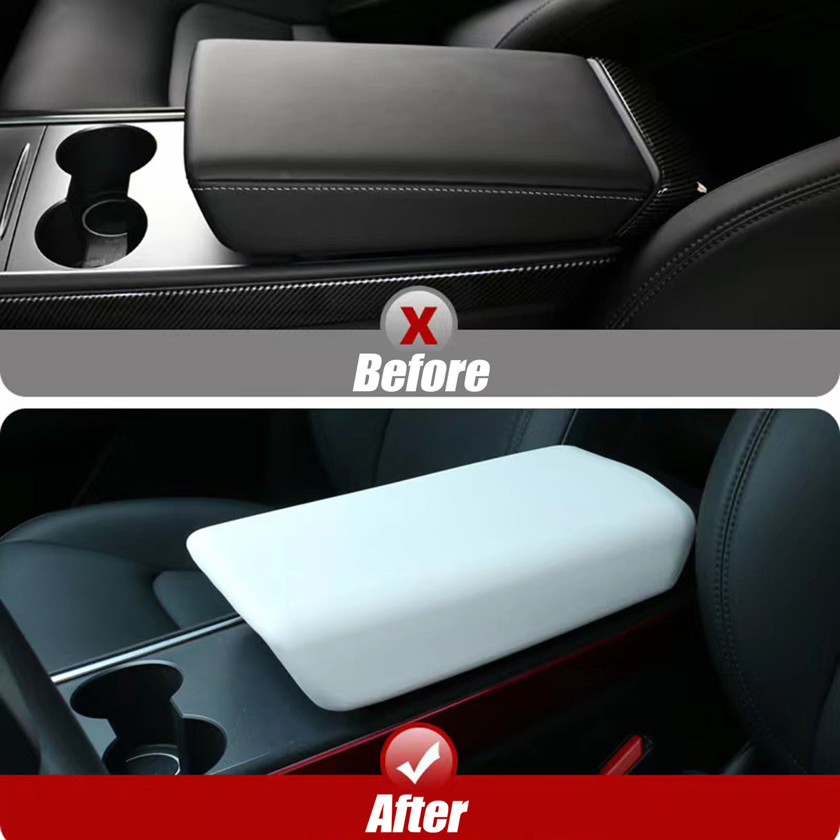 Best Armrest Box Cover Replacement For Tesla Model 3 / Y (2017-2024 ...